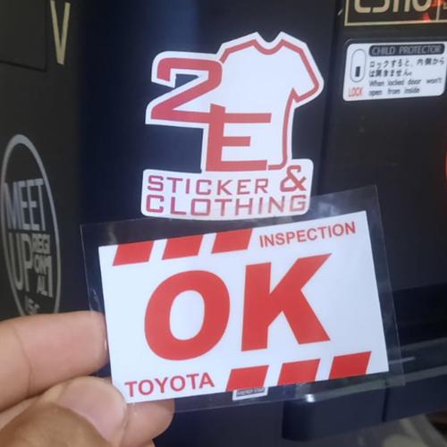 Jual Stiker TOYOTA INSPECTION OK - Kab. Cirebon - 2E STICKER | Tokopedia
