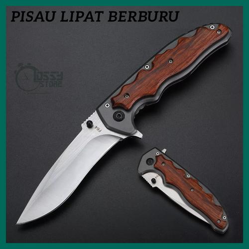 Jual Pisau Lipat Mini Berburu Survival Outdoor Tactical Knife Wooden ...