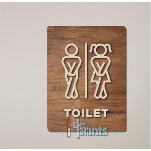 Jual Tanda Toilet Sign Unik Kayu tripleks | Signage Toilet Unik |Papan ...