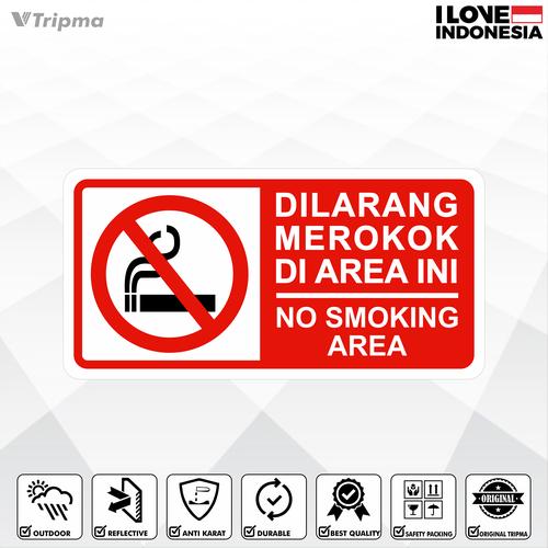 Jual Rambu Dilarang Merokok 50cm x 25cm - Plat Alumunium - Kota Bandung ...