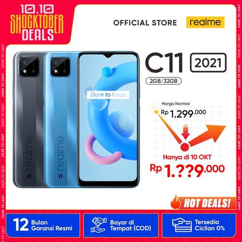 Jual Realme C11(2021)2/32GB[5000mAh Massive Battery,6.5"Mini-drop-Dual ...