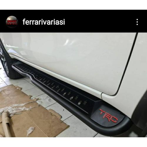 Jual foot step TRD toyota all new fortuner besi black doff ferrari ...