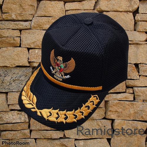 Jual topi korpri/topi garuda/topi pegawai/topi pns - garuda hitam, All ...