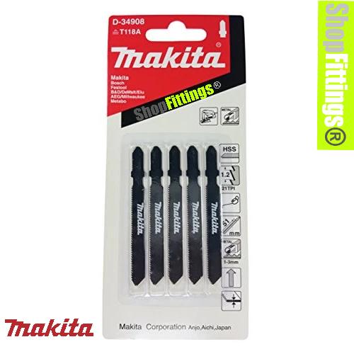 Jual Makita T118A Mata JigSaw Besi Aumunium Metal Jig Saw Blade D34908 ...