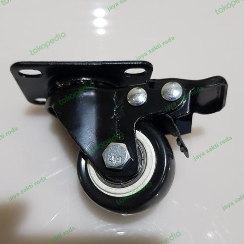 Jual Roda Lemari/Rak/Etalase/ Pu Black 1,5 inch ( rem ) - Jakarta Barat ...
