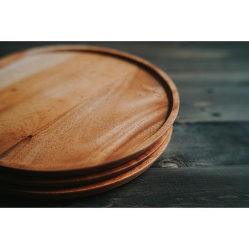Jual Piring kayu makan besar model Eropa wooden plate props foto - Kota ...