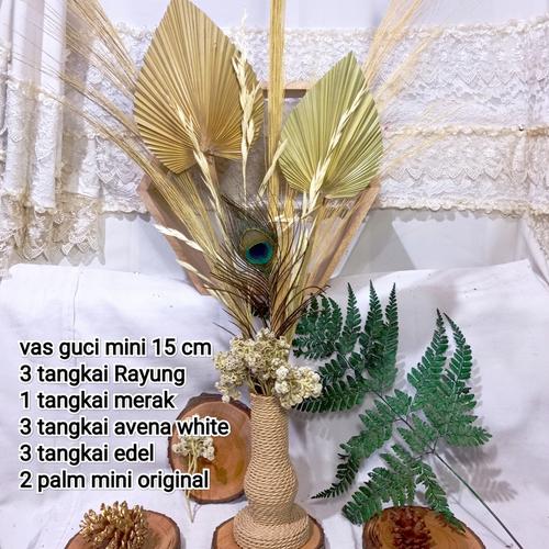 Jual vas + bunga kering aesthetic - gold series - Kab. Malang - DX ...