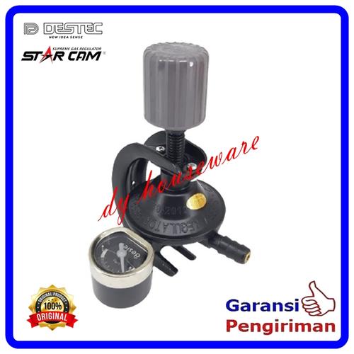 Jual REGULATOR GAS METER PENGAMAN TABUNG GAS DESTEC COM 201-M - Hitam ...