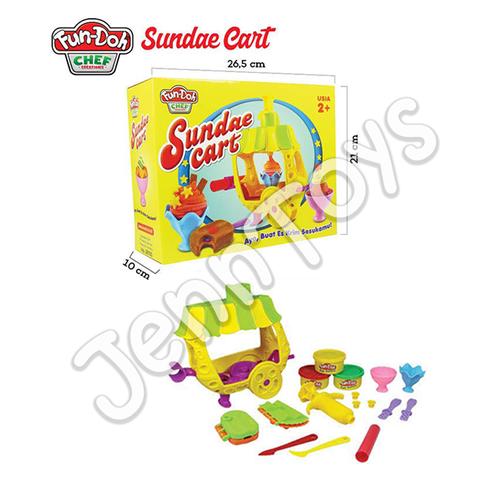 Jual Mainan Anak es krim Lilin Mainan FunDoh Ice Cream FUN DOH SUNDAE ...