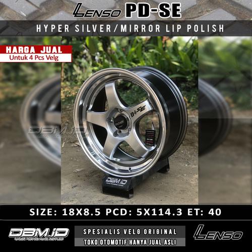 Promo Velg LENSO PD-SE PDSE R18 18x8.5 5x114.3 et 40 Hyper Silver ...