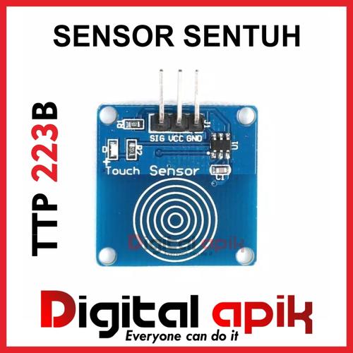 Jual TTP 223B Sensor Sentuh Biru Capasitive Touch Saklar TTP223B ...
