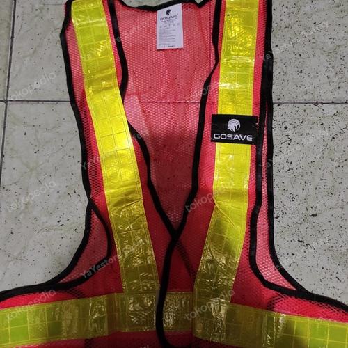 Jual Rompi Safety / Rompi Kerja safety V / Rompi Gosave ORI - Orange ...