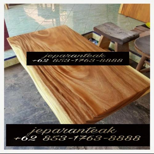 Jual papan meja kayu solid alami trembesi 1,5m/daun meja 150*75*6cm ...