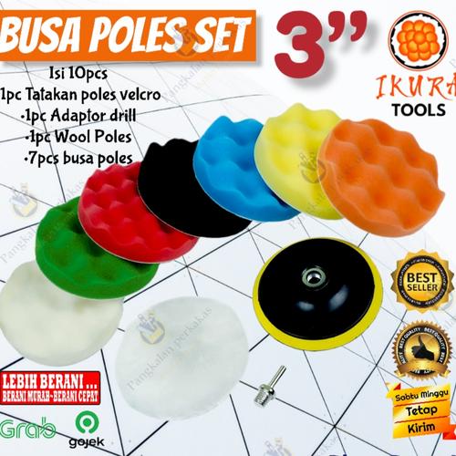 Jual busa poles set sponge polish buff set 10pcs 3" - Jakarta Barat ...