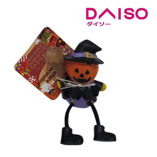 Jual Daiso Halloween Ornament -Sitting Pumpkin with Broomstick ...