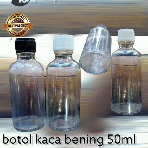 Jual botol kaca bening 50ml amber tutup ulir import - Jakarta Selatan ...