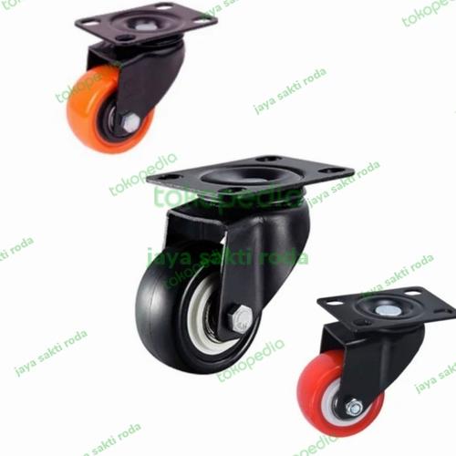Jual Roda lemari / roda furniture / roda rak 2 inch pvc taiwan putar ...