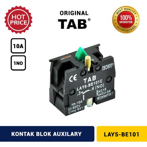 Promo Kontak Blok 1NO Auxiliary Push Button LAY5 - BE101 TAB ORIGINAL ...