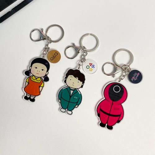 Jual Pendant Keychain Squid Game Netflix Merchandise Ganci Acrylic ...
