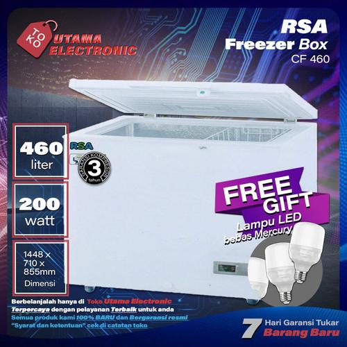 Jual CHEST FREEZER RSA 460 LITER CF-460 FREEZER BOX GARANSI RESMI RSA ...