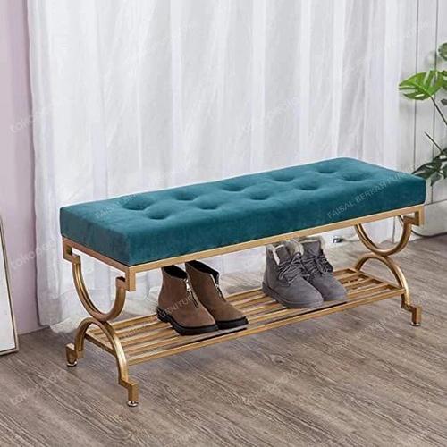 Jual bench sofa rak sepatu minimalis modern,sofa bench besi gold modern ...