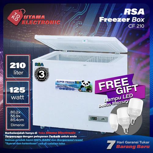Jual CHEST FREEZEE RSA 210 LITER CF-210 FREEZER BOX GARANSI RESMI RSA ...