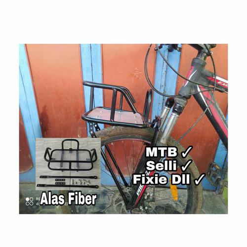 Jual KERANJANG DEPAN SEPEDA / FRONT RACK SEPEDA UNIVERSAL - front rack ...