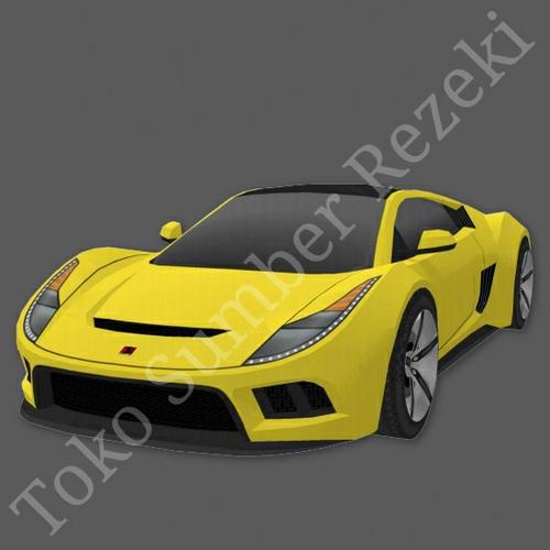 Jual Figure Mobil Balap Papercraft Racing Saleen Paper Craft ...