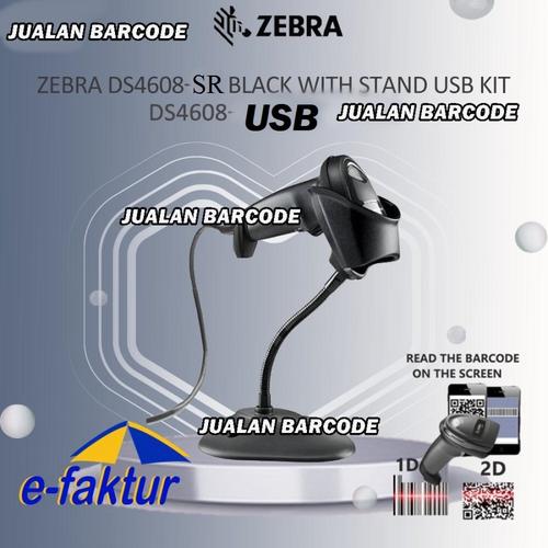 Jual 2D BARCODE SCANNER ZEBRA DS4608 2DIMENSI - KABEL USB - RS232 - PS2 ...