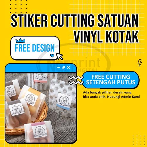 Jual Cetak Stiker Kotak Vinyl Anti Air Sticker Label Makanan Kotak ...