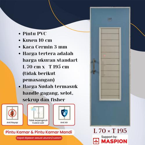 Jual (Maspion) Pintu PVC Panel Biru - Engsel Kanan - Kab. Tangerang ...