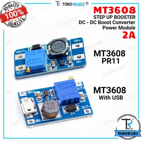 Jual Step Up DC Boost 2A Micro USB Power input Modul Penaik Tegangan ...