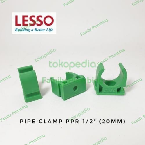 Jual KLEM CLAMP PIPA PIPE PPR AIR PANAS DINGIN CONDUIT LISTRIK 20mm 1/2 ...