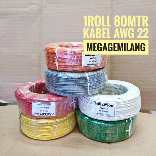 Jual Kabel AWG 22 / 22 AWG - 1 roll 80 meter - abuabu - Jakarta Barat - mega gemilang glodok ...