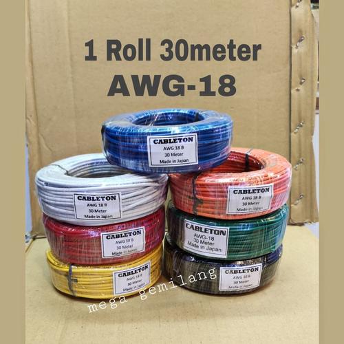 Jual Kabel AWG 18 - 1roll 30 meter - Jakarta Barat - mega gemilang glodok | Tokopedia
