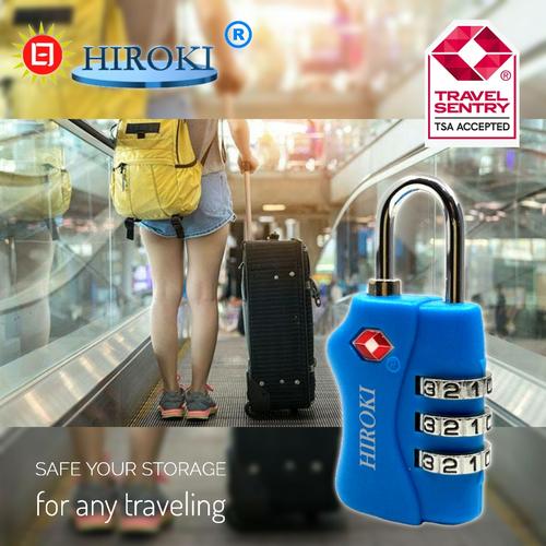 Jual Gembok tas koper kombinasi nomor 3 digit TSA ASLI Suju - Merah ...