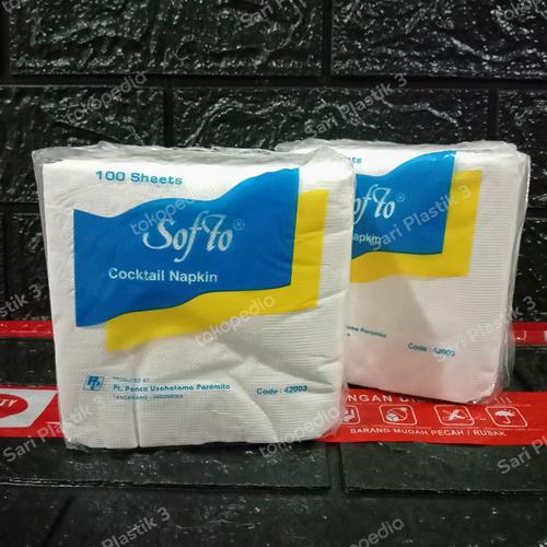 Jual tissue cocktail napkin mark softo isi 100 sheet - Jakarta Selatan ...