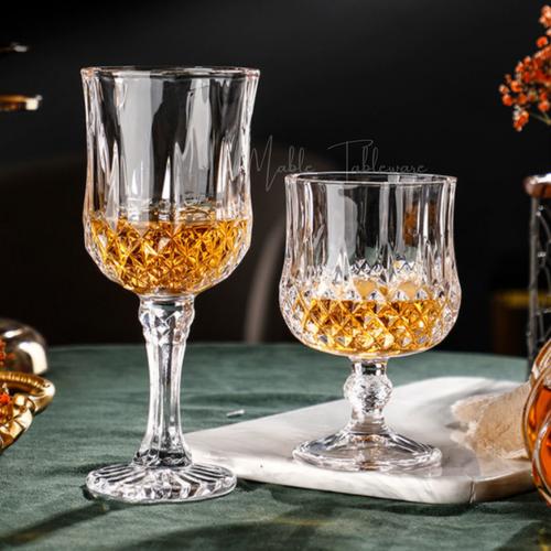 Jual Pyramid Crystal Wine Drinking Glass / Aesthetic Home Cafe Wine ...