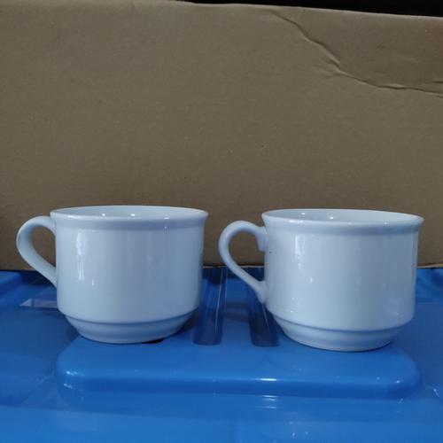 Jual cangkir putih polos tanpa tatak 230 ml satu pcs - Kab. Bekasi ...