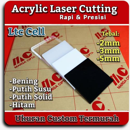 Jual Acrylic Bening - Hitam - Putih Susu - Putih Solid Akrilik Custom ...