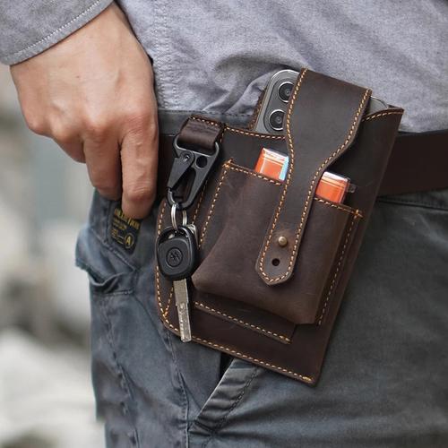 Jual TAS PINGGANG KULIT ASLI DOMPET HP - SARUNG HP PINGGANG PRIA KULIT ...