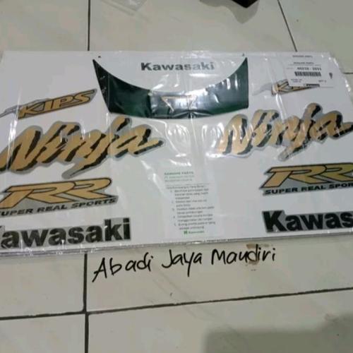 Jual Stiker Striping kawasaki Ninja RR 150 Silver Old Asli Kawasaki ...