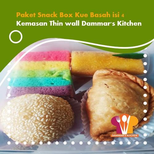 Jual Paket Snack Box Kue Basah isi 4 Dammar's Kitchen Kemasan Thin wall ...