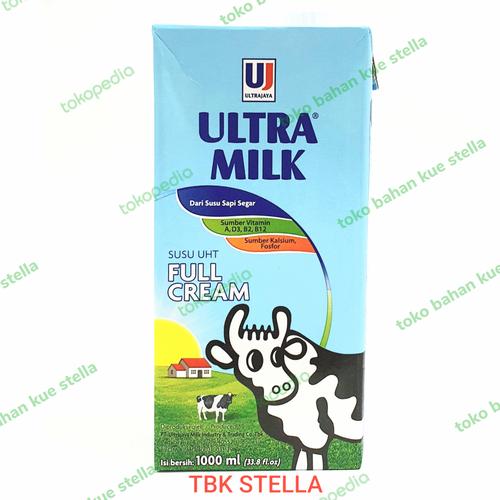 Jual SUSU UHT FULL CREAM ULTRA MILK 1 LITER - Kota Medan - TOKO BAHAN ...