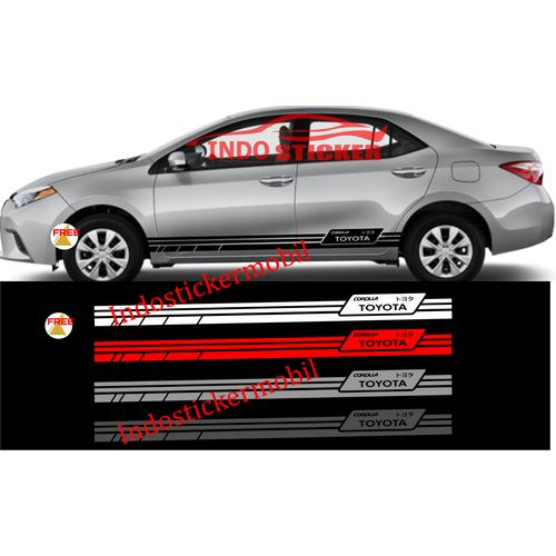 Jual Sticker stiker mobil corolla stiker list mobil corolla vios altis ...