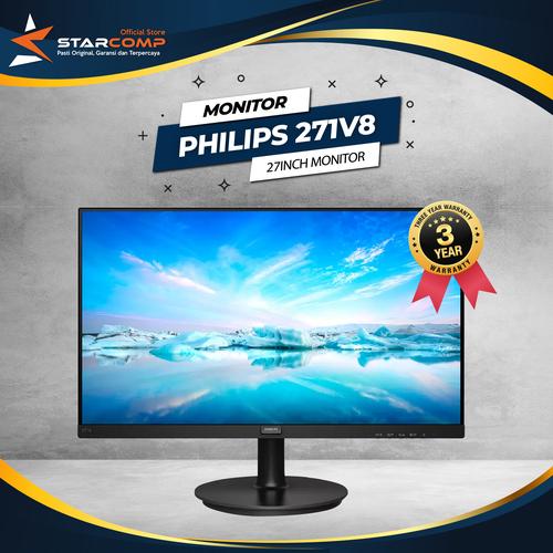 Promo LED Monitor Philips 271V8 27" 75Hz IPS Full HD HDMI DP 271V8/70 Cicil 0% 3x - Kab. Sleman ...