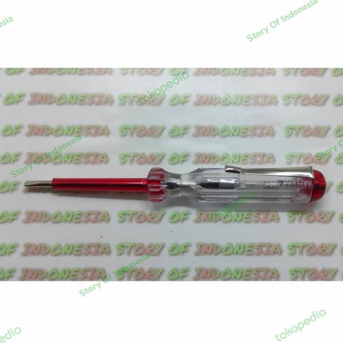 Jual Obeng Tespen Merah Gantung / Obeng Test Pen Listrik Merah ...