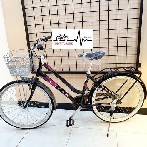 Jual SEPEDA MINI POLYGON LOVINA 26. SEPEDA KERANJANG CITY BIKE BLACK ...