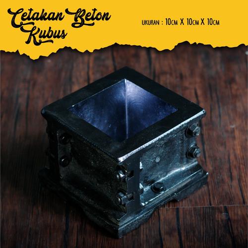 Jual CETAKAN BETON KUBUS 10x10x10 BESI CORAN PADAT - Hitam - Kab ...