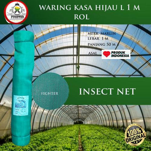 Jual Kain waring Kasa Hijau lebar 1 m Rol / insect screen net / jaring - Jakarta Barat ...